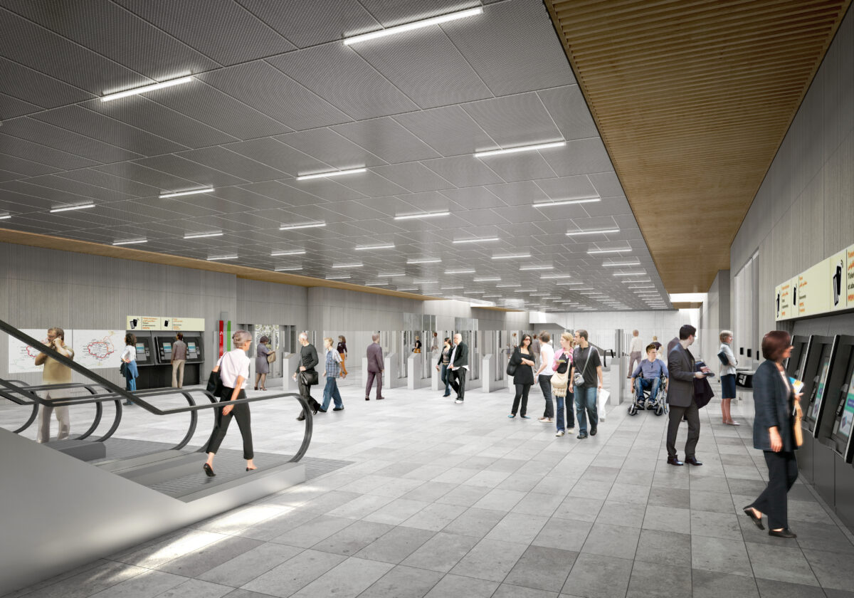 Grand Paris Express train station, Bois-Colombes - VIGUIER